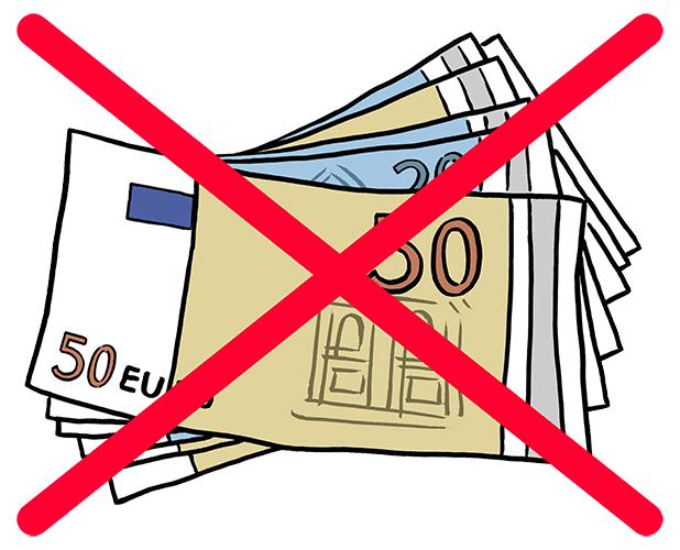 Schwer-Behinderten-Ausweis: Beiblatt mit Wert-Marke — Neuss am Rhein