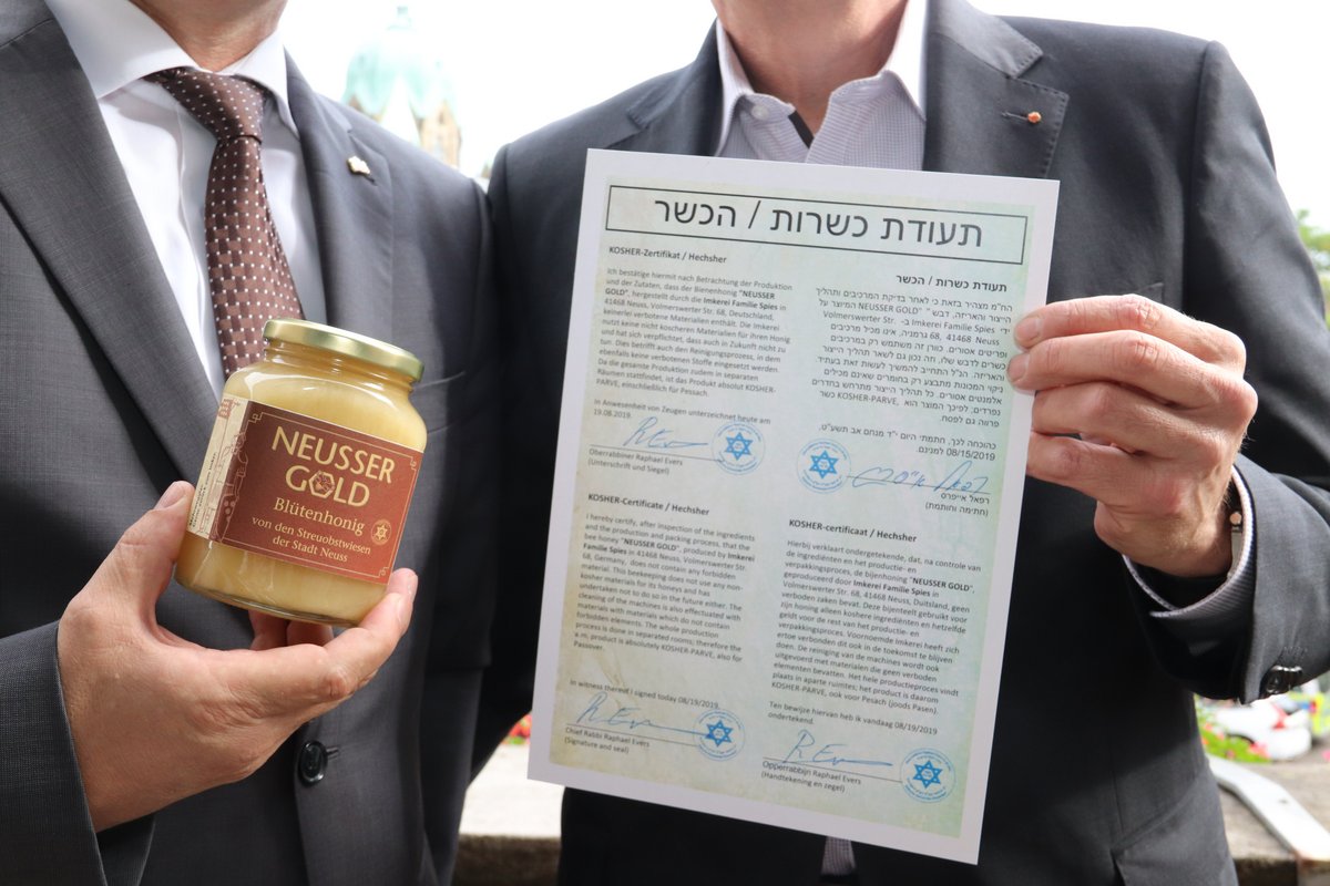 „NEUSSER GOLD“ - Honig erhält Kashrut-Zertifikat